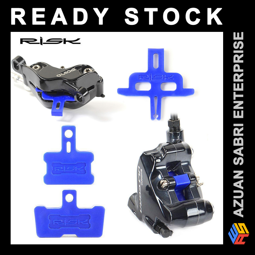 RISK Bicycle Hydraulic Disc Brake Bleed Block Caliper Pad Bleeding ...