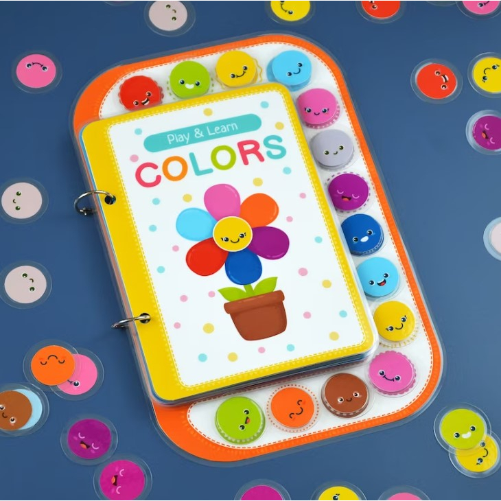 PDF] Colors Sorting Busy Quiet Book Learning Kids Printable Montessori ...