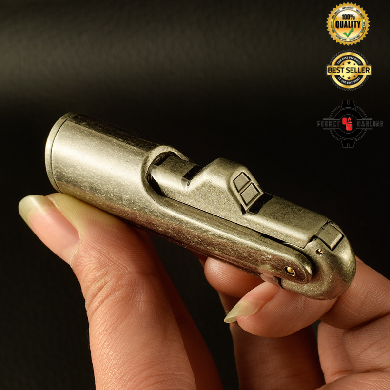 Kerosena Lighter 687 Retro Style Brass Creative Side Press LT-0478 ...