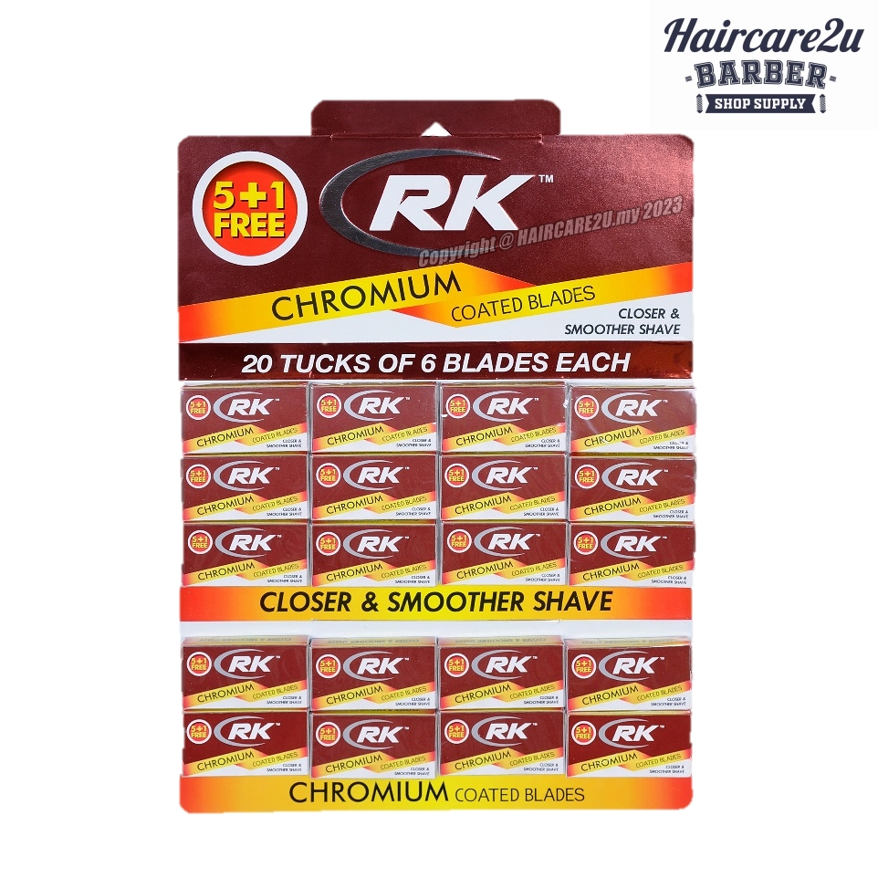 RK Chromium Coated Double Edge Razor Blades (120pcs) | Shopee Malaysia