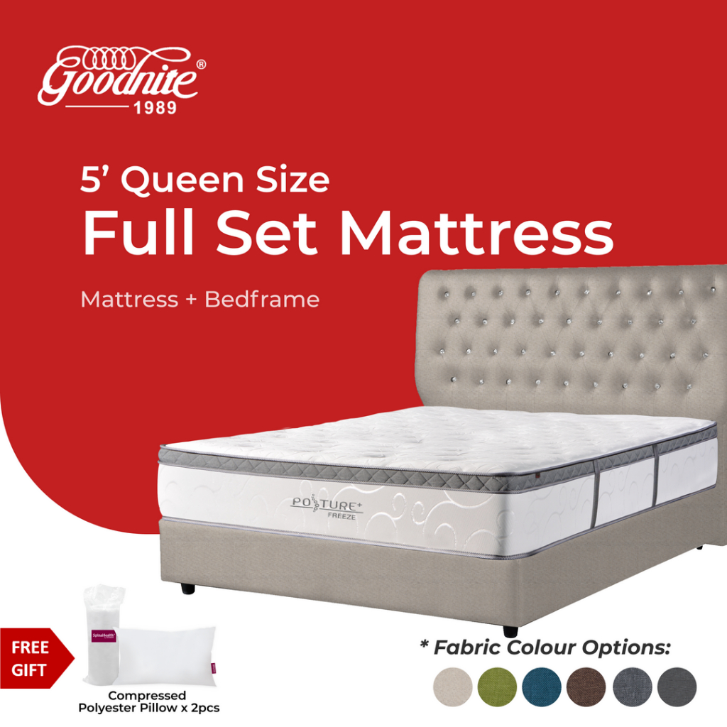 Goodnite Ice Sleep Posture Freeze 5 Zone Pocket Spring Mattress (12 ...