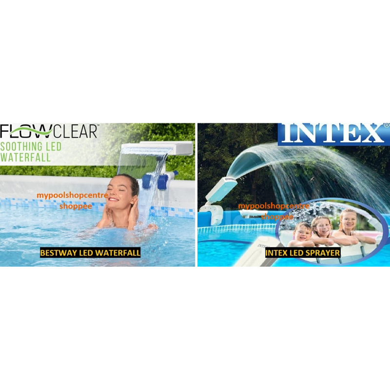 Intex Bestway swimming pool multi-color led sprayer | Shopee Malaysia