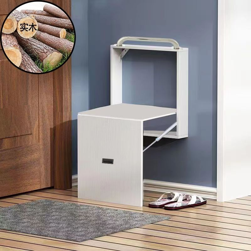 Home Folding Shoe Change Stool Wall Mounted Shoe Change Stool Wall ...
