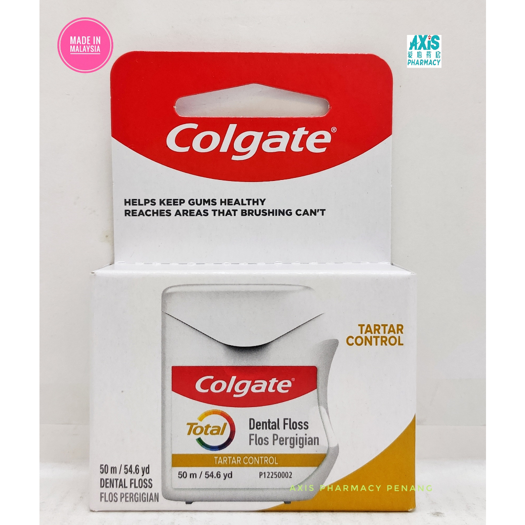(New Packing) COLGATE TARTAR CONTROL DENTAL FLOSS 50M | Shopee Malaysia