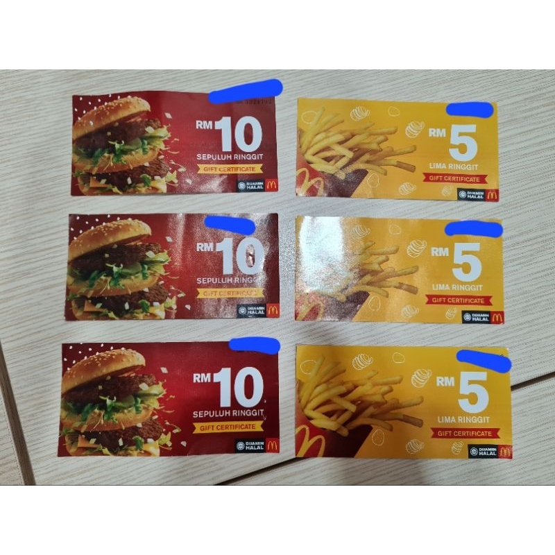 McD RM 5 & RM 10 vouchers | Shopee Malaysia