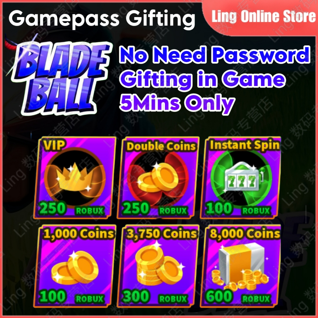 R-O-B-L-O-X Blade Ball G-a-m-e-p-a-s-s gifting Toy 1 Ball Blade New ...