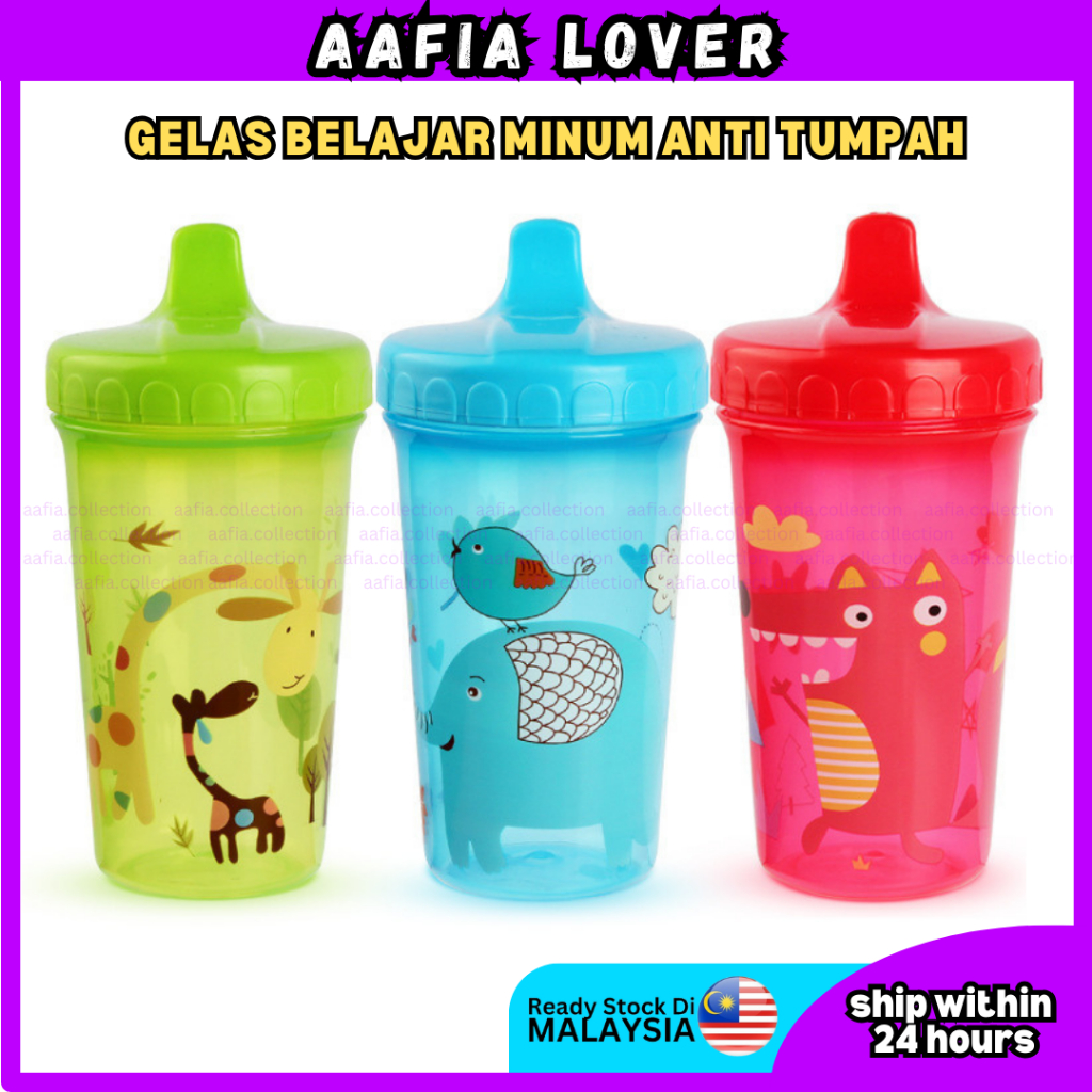 [🇲🇾 ReadyStock] Gelas Belajar Minum Anti Tumpah Children's water cup ...