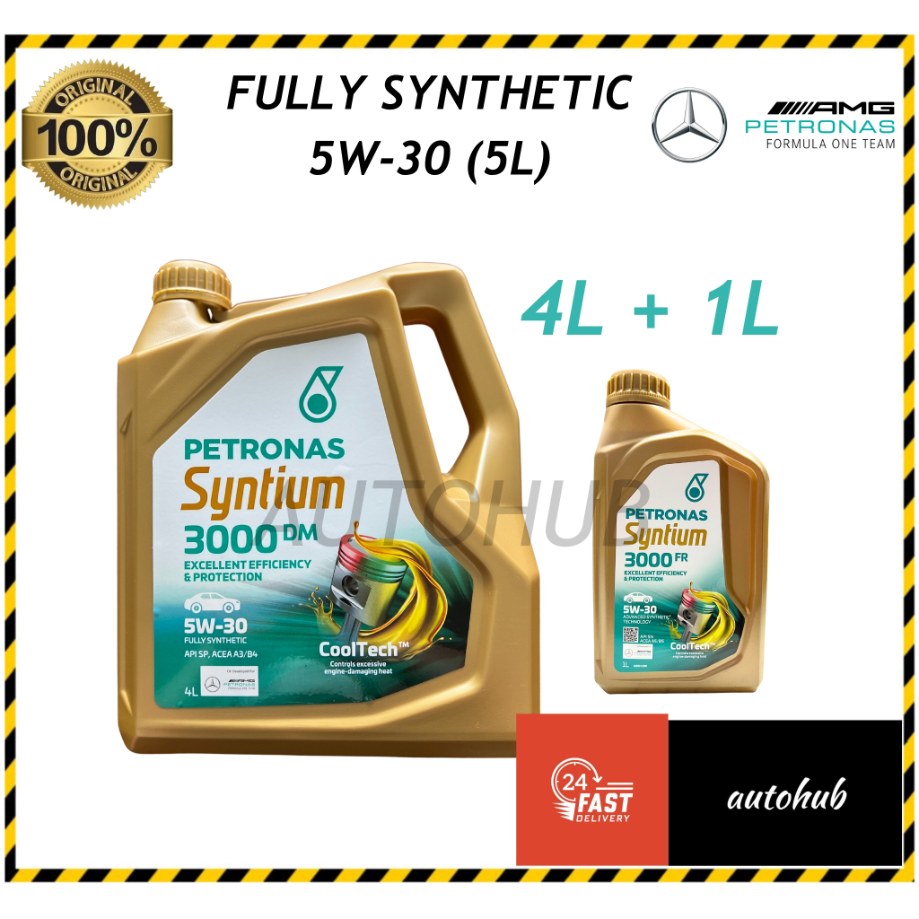 ORIGINAL Petronas AMG Mercedes 5W30 5L SYNTIUM 3000 Engine Oil Fully ...