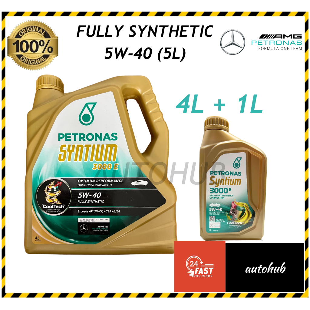 ORIGINAL Petronas AMG Mercedes 5W40 5L SYNTIUM 3000 Engine Oil Fully ...