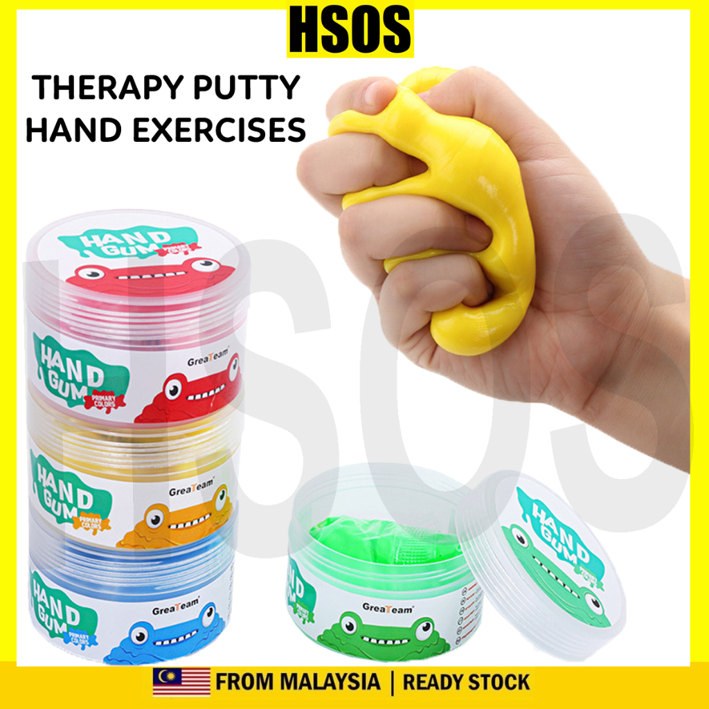 Therapy Putty 50 Gram, Finger Exercise, Fine Motor Skill Training, Rehabilitation Hand Exercise ...