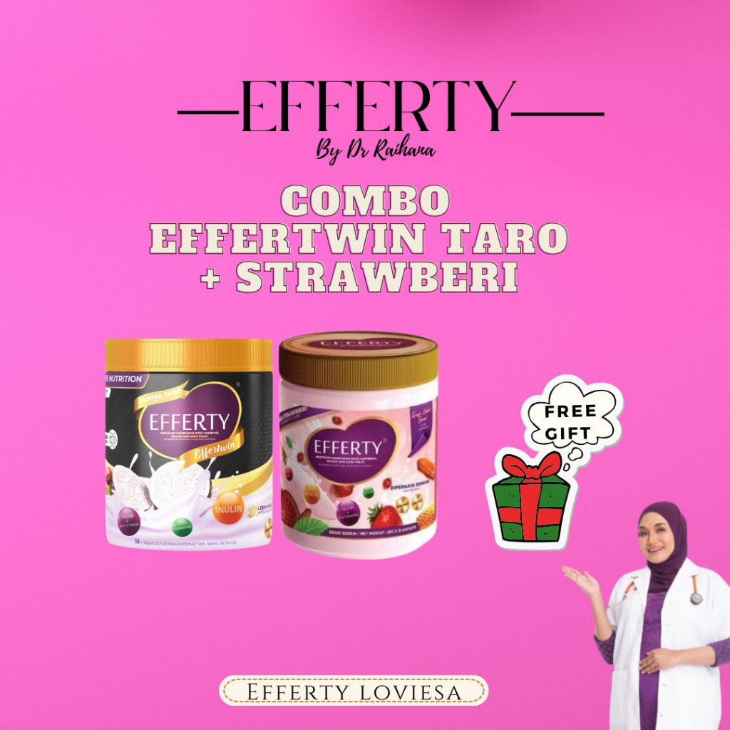 EFFERTY JAR SIGNATURE FLAVOURS EFFERTWIN TARO MINUMAN CAMPURAN SUSU ...