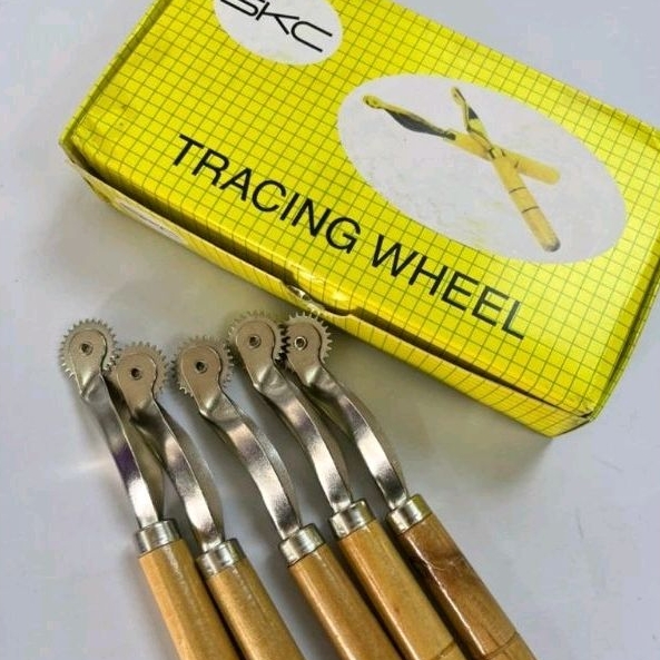 SKC Roda Surih Pemegang Kayu Serrate Tracing Wheel Sewing Tool With ...