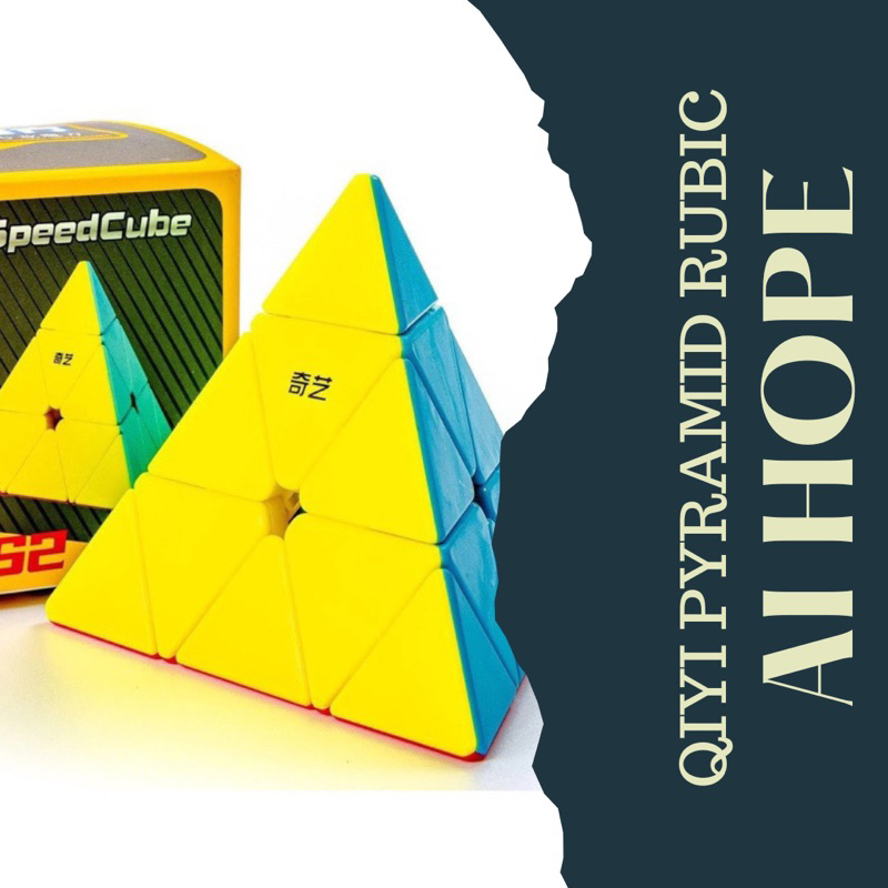 Cuber M'sia QiYi Pyraminx QiMing S2 Stickerless Rubic Magic Cube ...