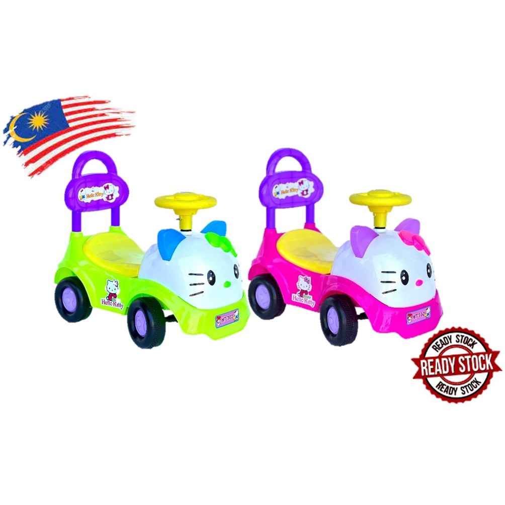 Ride on Push Car for Kid with Music HELLO KITTY | Shopee Malaysia