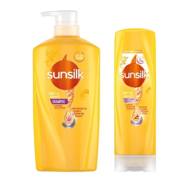 SUNSILK Soft & Smooth Shampoo 625ml & Conditioner 300ml (Exp 2025 ...