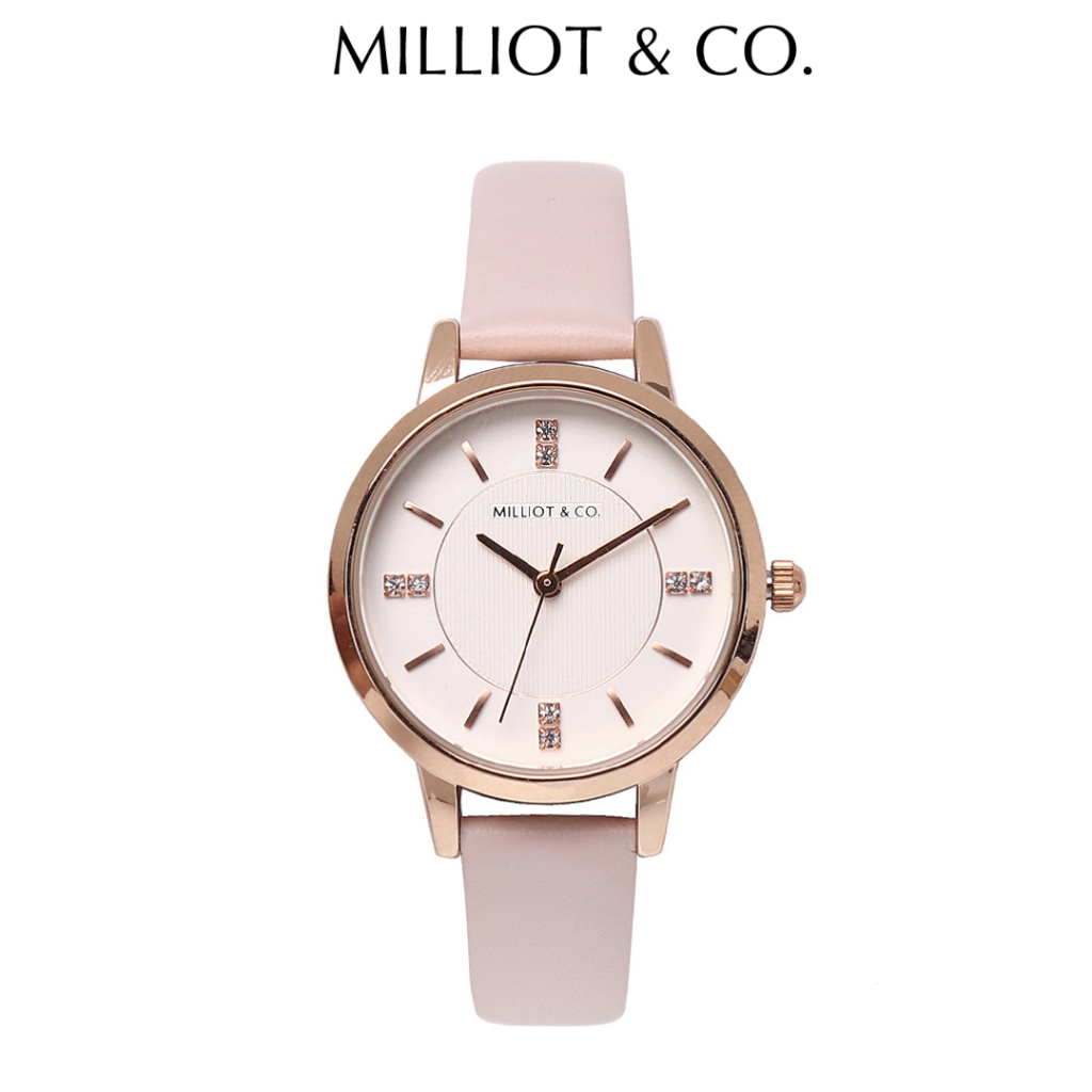 Milliot & Co Adelle Leather Analog Watch | Shopee Malaysia