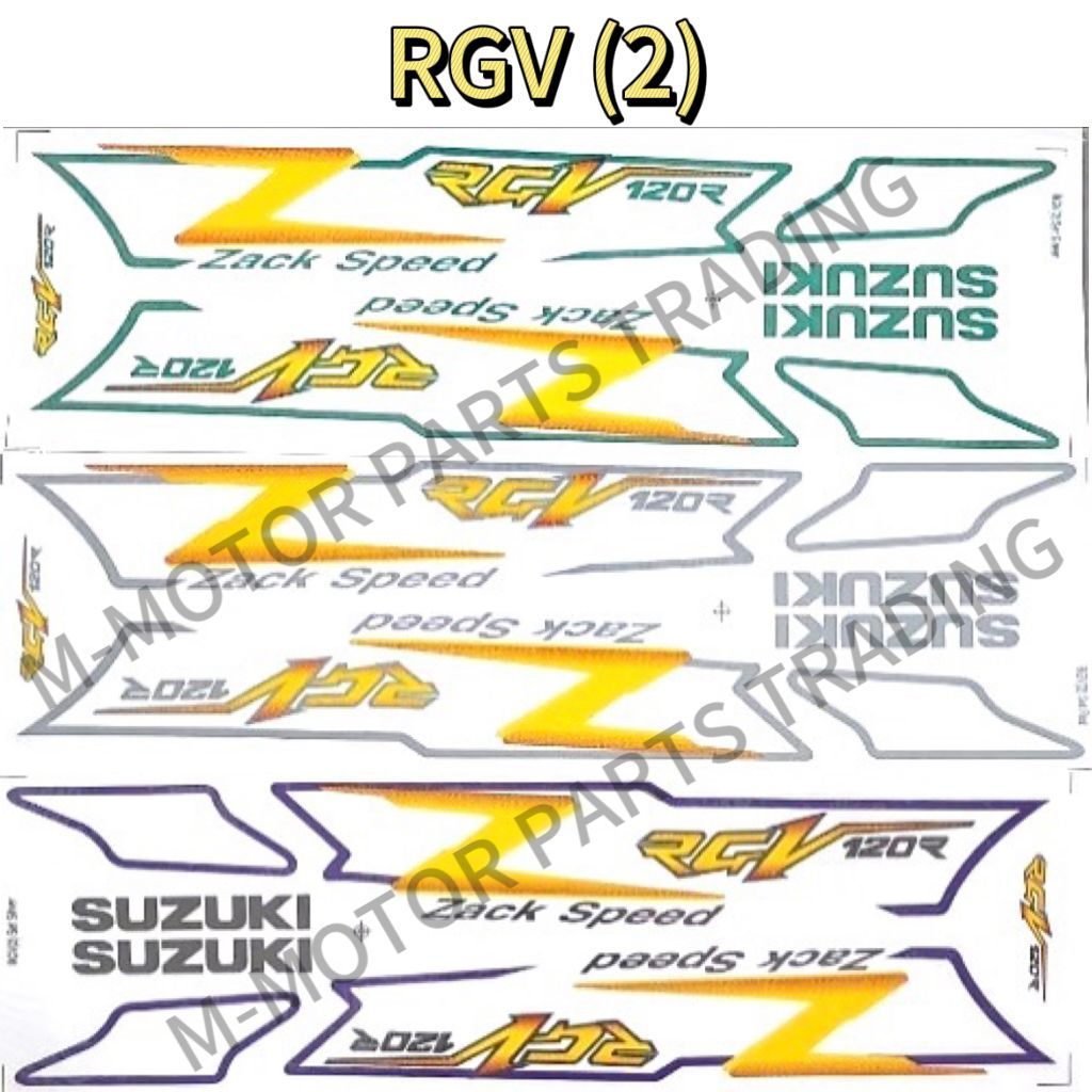SUZUKI RGV (2) BODY STICKER | Shopee Malaysia