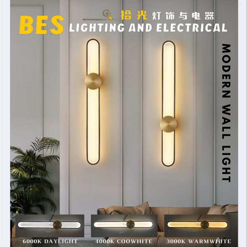Modern Led Wall light (Daylight/Warmwhite/Coolwhite 3 color changeable ...