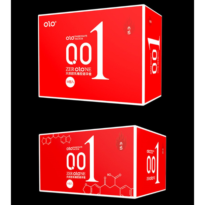 LOVE4U OLO 001 Condom Classic Ultra Thin Anatomic Long Lasting Dotted Hyaluronic Acid 10pcs/Box ...