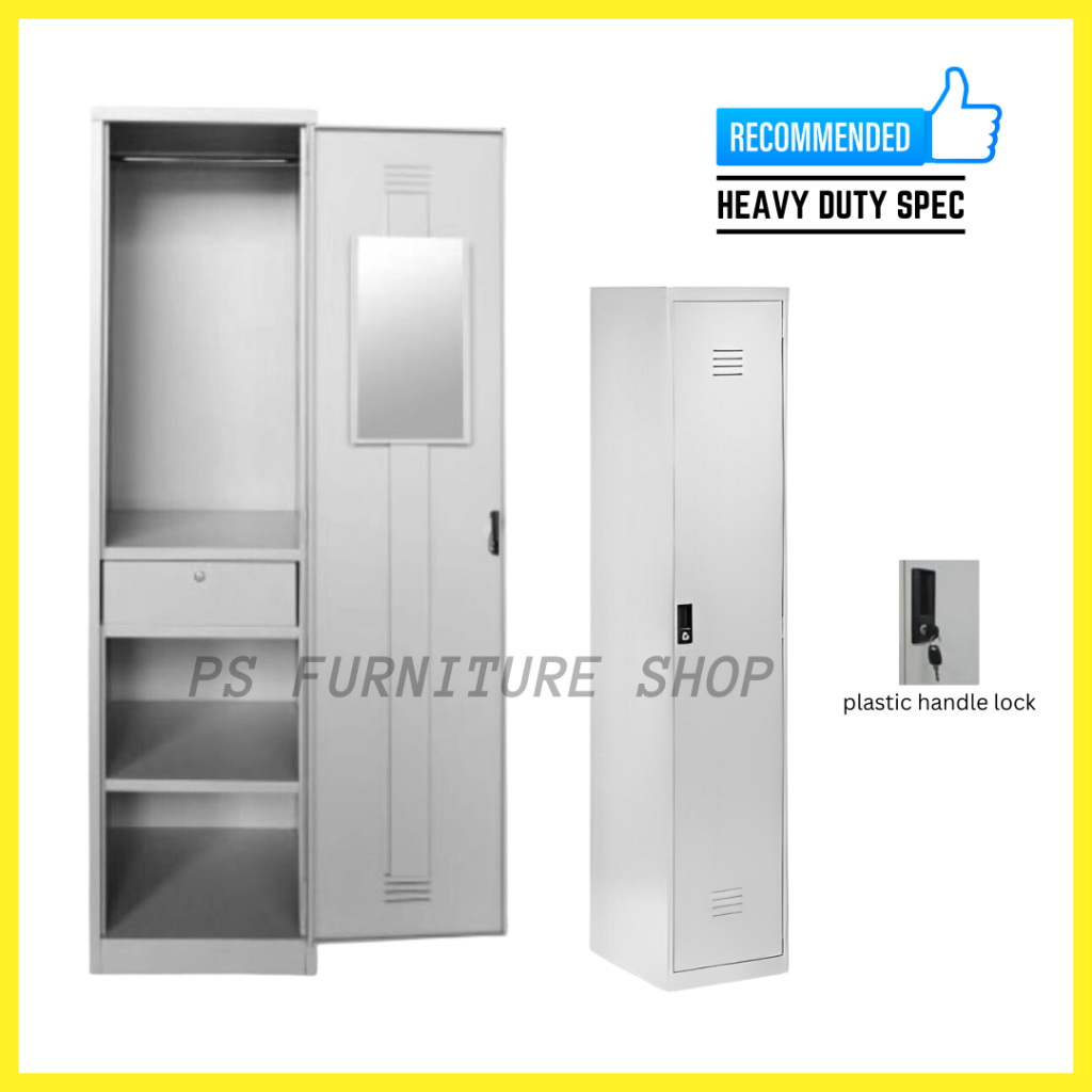 PS SHOP - Almari Besi / Metal Wardrobe single locker - ASSEMBLED ...