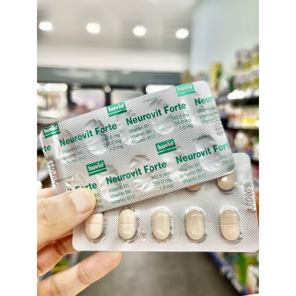Hovid Neurovit Forte Tablet 10s contains Vitamin B1, B6, and B12 untuk ...