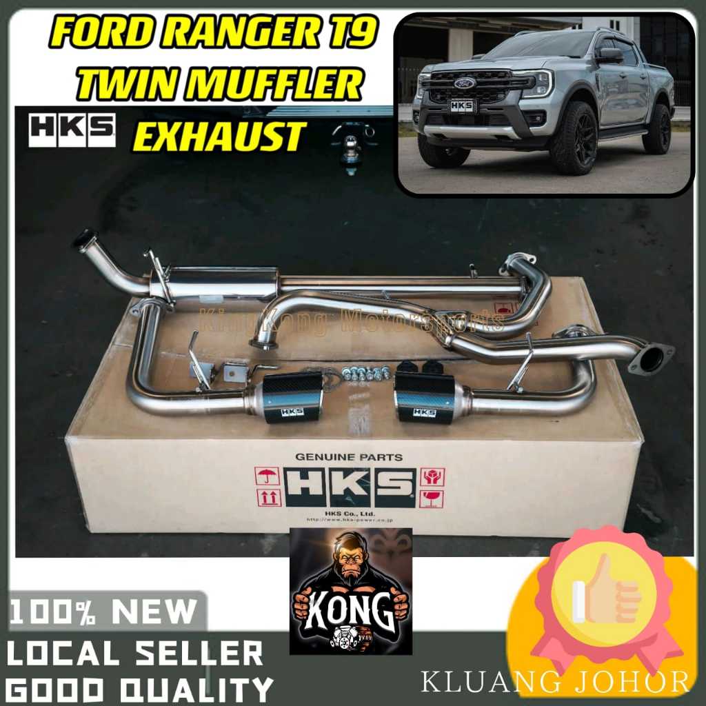 2023 FORD RANGER T9 XL XLT WILDTRACK HKS LEGAMAX DUAL TWIN MUFFLER ...