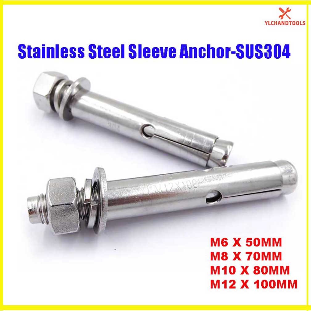Stainless Steel SUS304 Sleeve Anchor Wall Plug Dinding | Shopee Malaysia