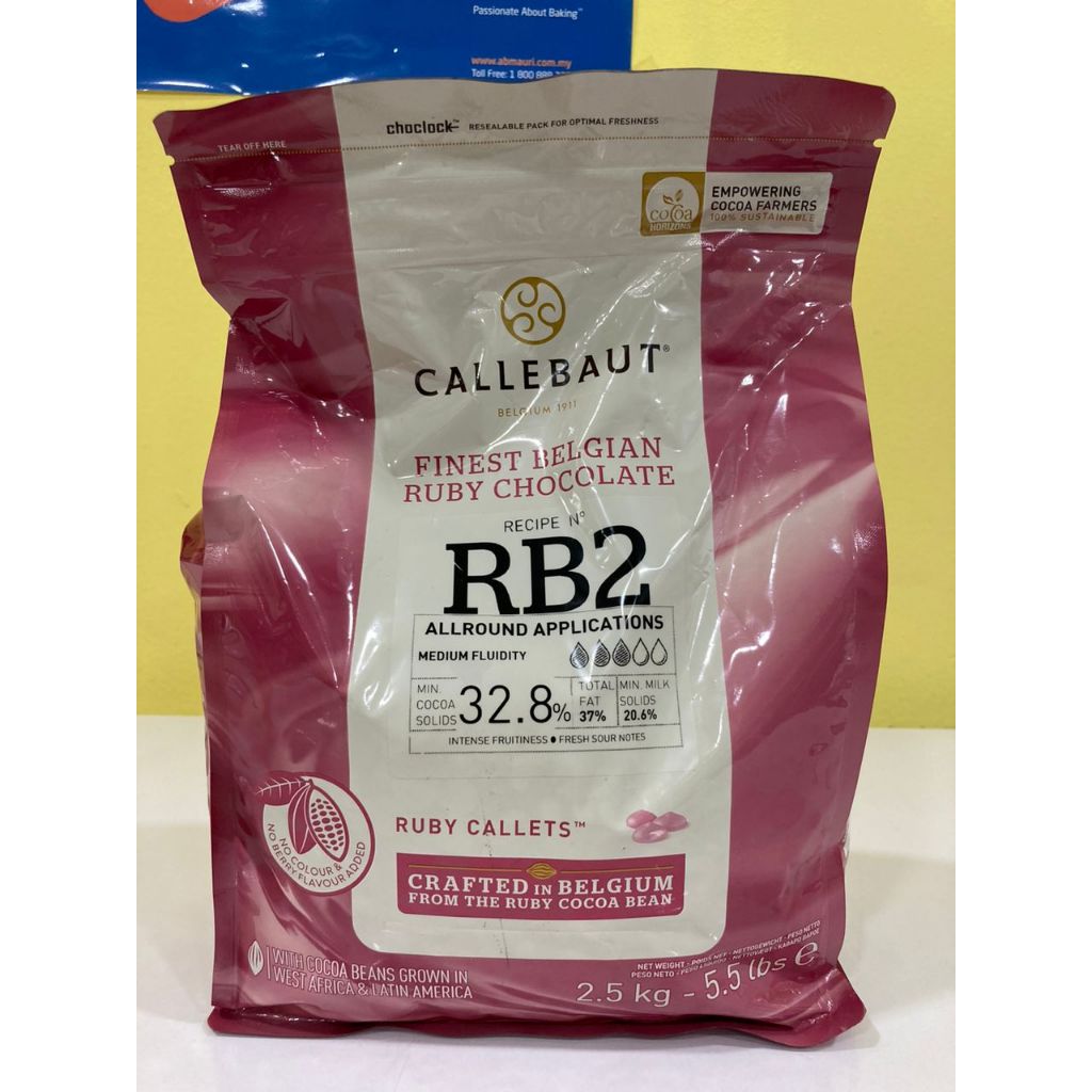 Callebaut RB2 Ruby Couverture Chocolate Ori 2.5Kg | Shopee Malaysia