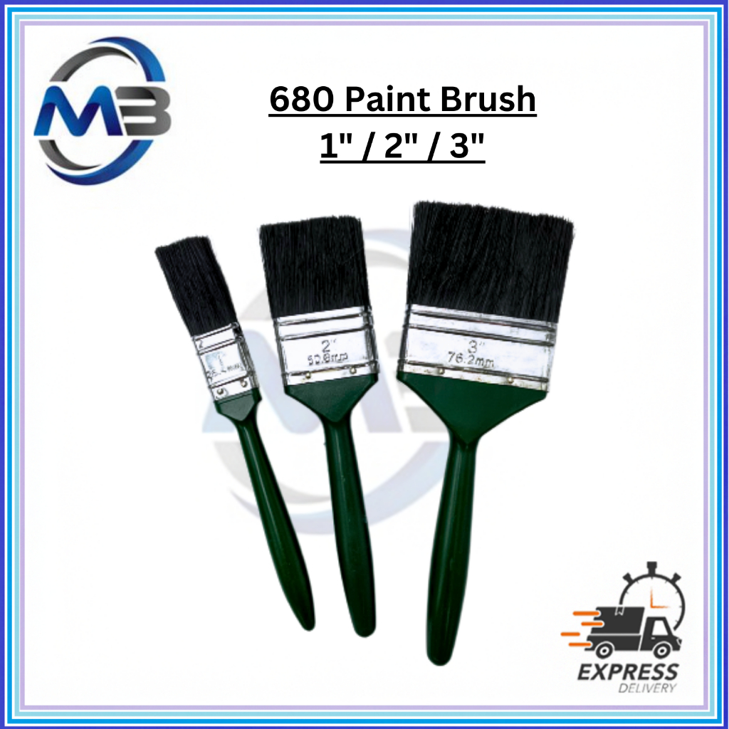 Berus Cat 680 | Paint Brush 680 With Wooden Handle Various Sizes 1”, 2 ...