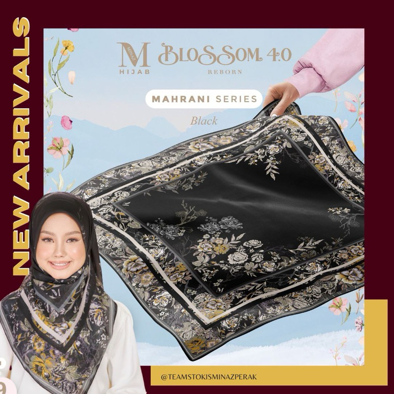 WITH FREEGIFT 🎁 Tudung Bawal MINAZ HIJAB REBORN SERIES MINAZ BLOSSOM 4. ...