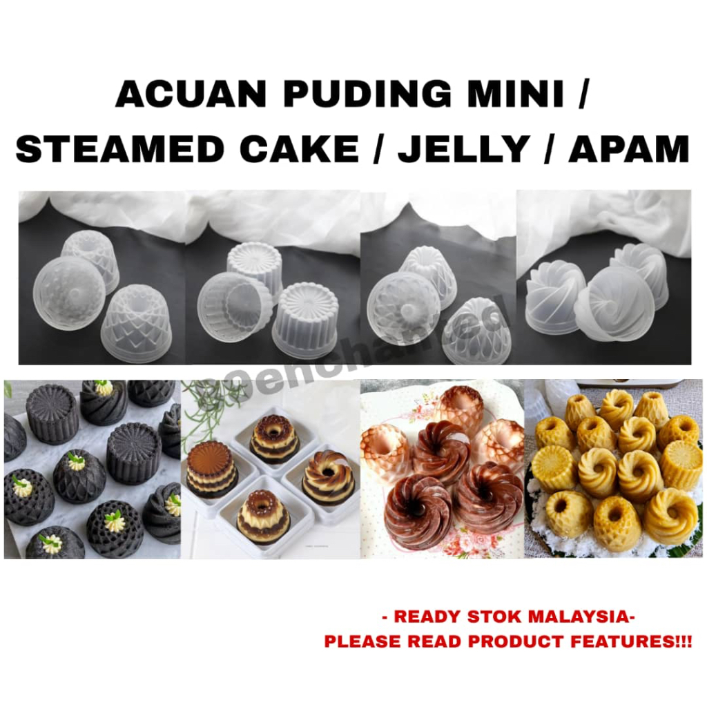 NEW SERIES Acuan Puding Mini Viral / Mini Steamed Cake / Mini Jelly ...