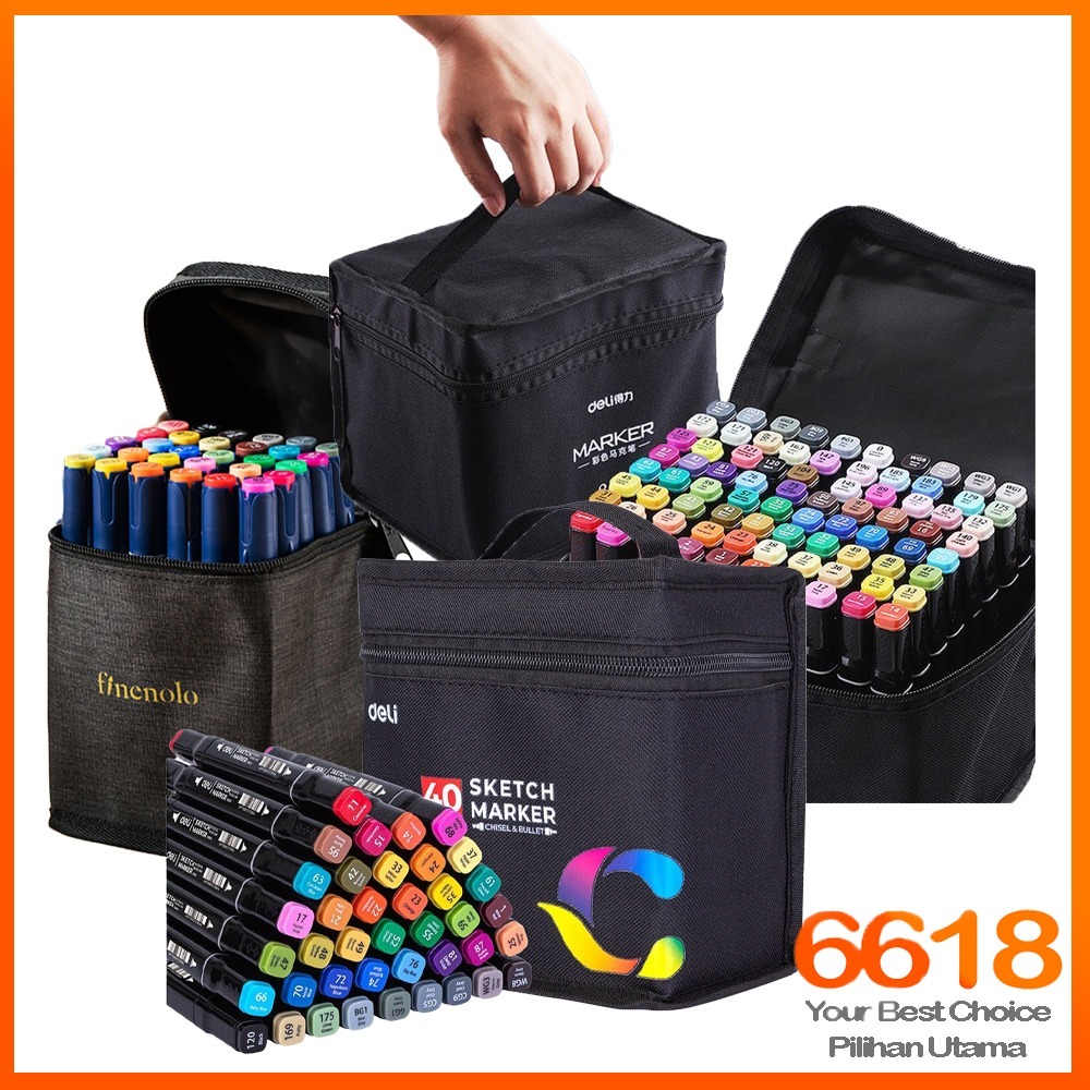 Deli Set Penanda Seni Lukisan Petua Dua Lakaran Painting Art Marker Set ...