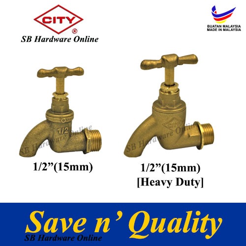 [HEAVY DUTY] CITY 1/2“(15MM) BRASS BIB TAP | Shopee Malaysia