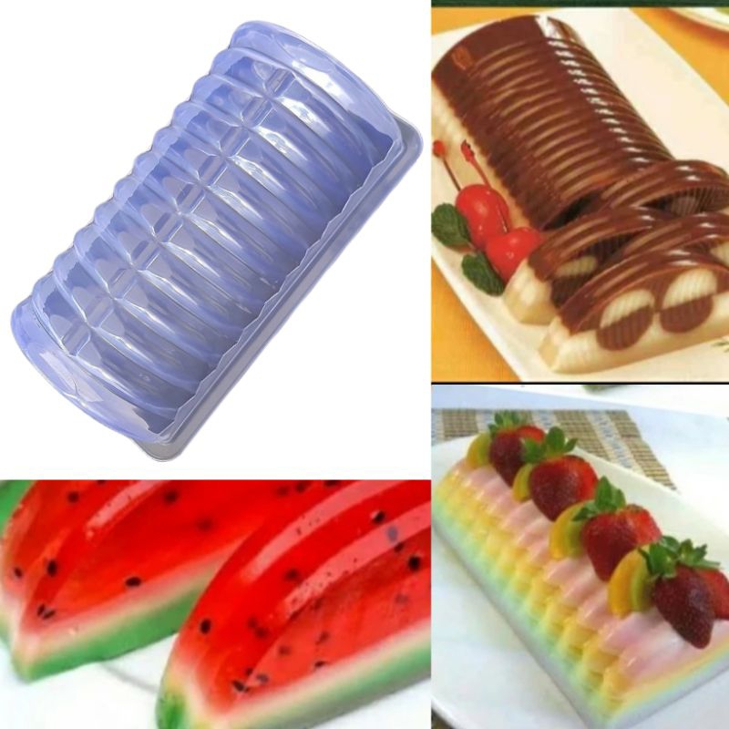 Acuan Agar ,Pudding Setengah Lingkaran / Loyang Agar-agar Plastik ...