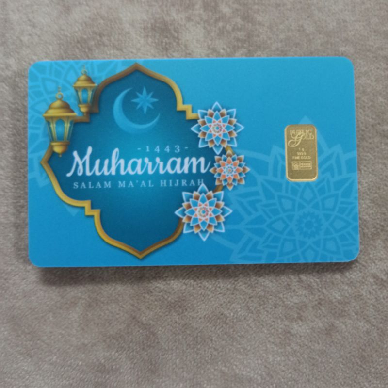 Public Gold Bullion Bar 1g 1 gram (Au 999.9) - Bulan Islam Muharram ...