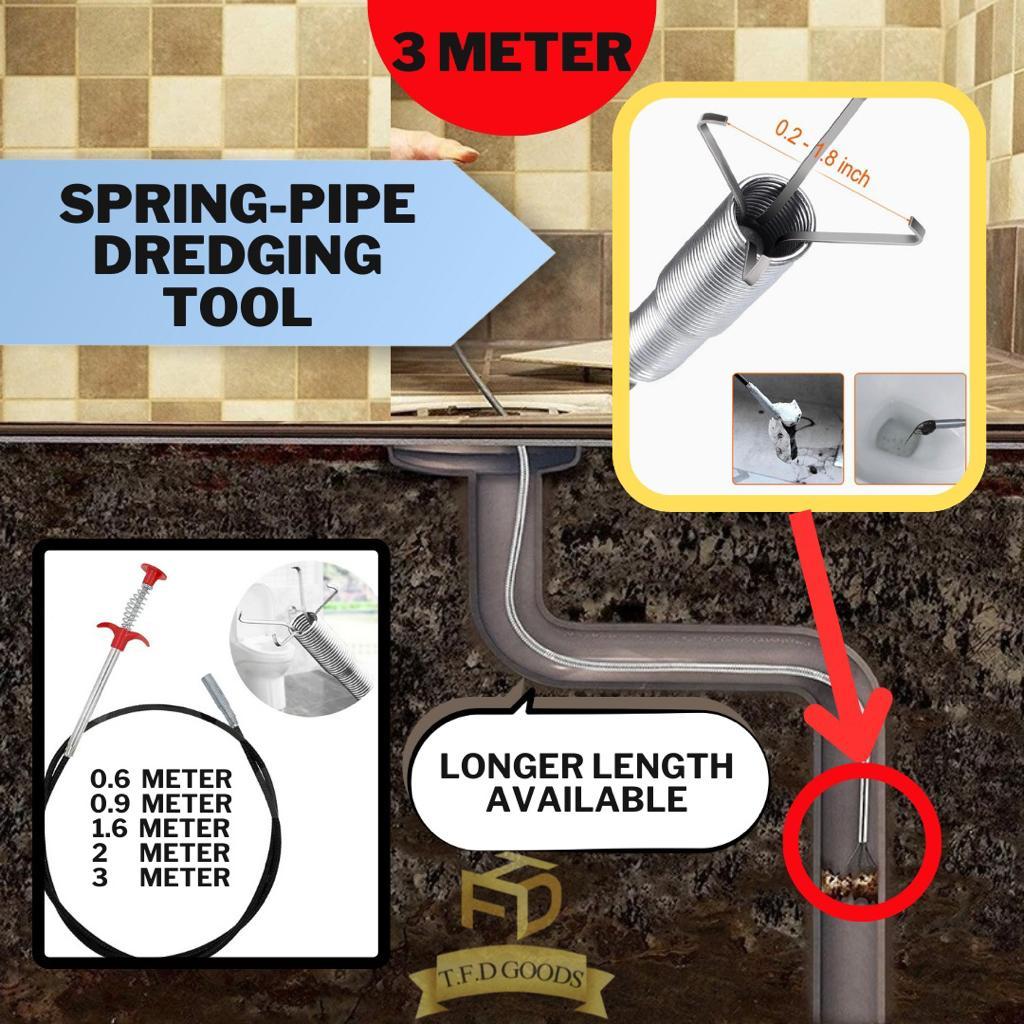 Drain snake clog remover Spring Pipe Dredging Tools Sewer pipe dredge ...