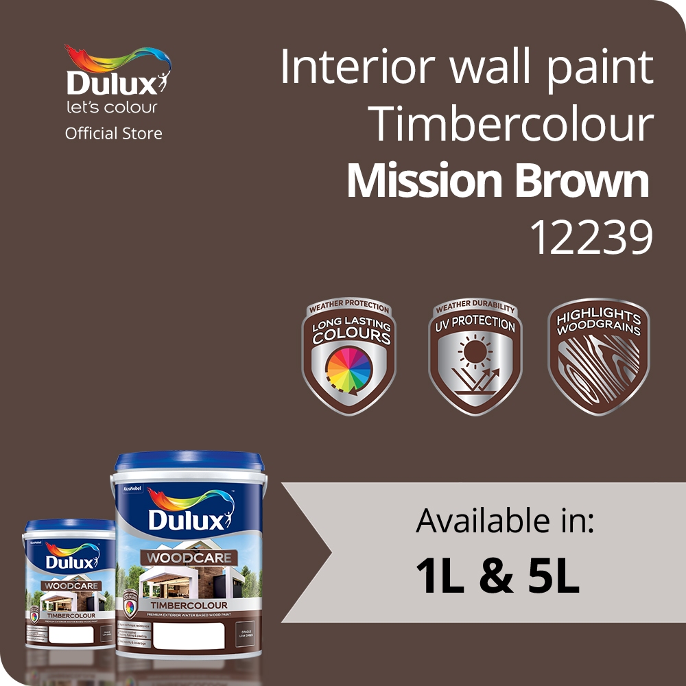 Dulux Timbercolour - Mission Brown(12239) (Wood Care) | Shopee Malaysia
