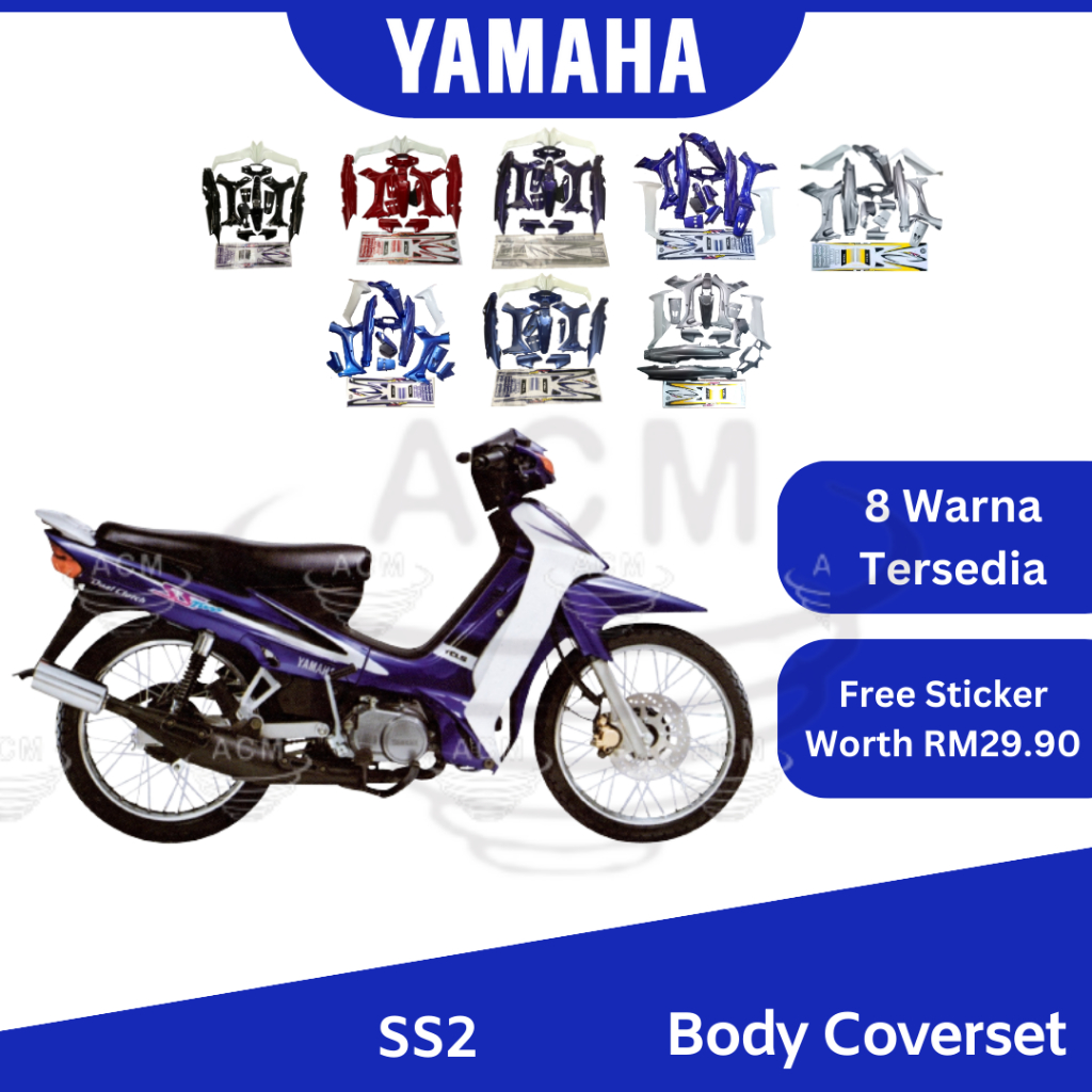 YAMAHA SS2 Body Cover Set Color Parts Sticker Stripe Coverset SS 2 Two ...
