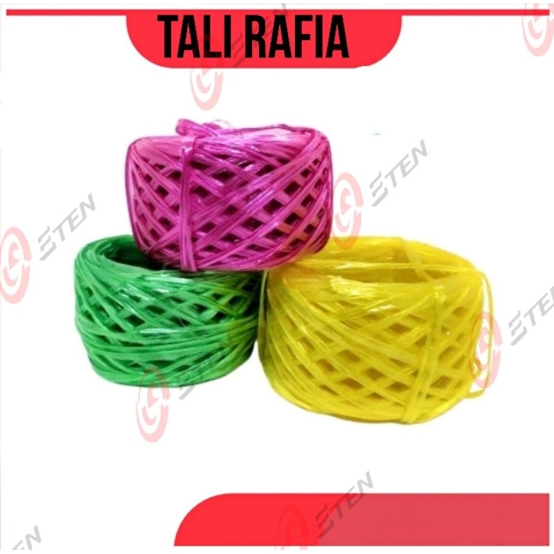 tali rafia plastic 100gm+/-Economy Rafia string / Tali rafia plastic ...