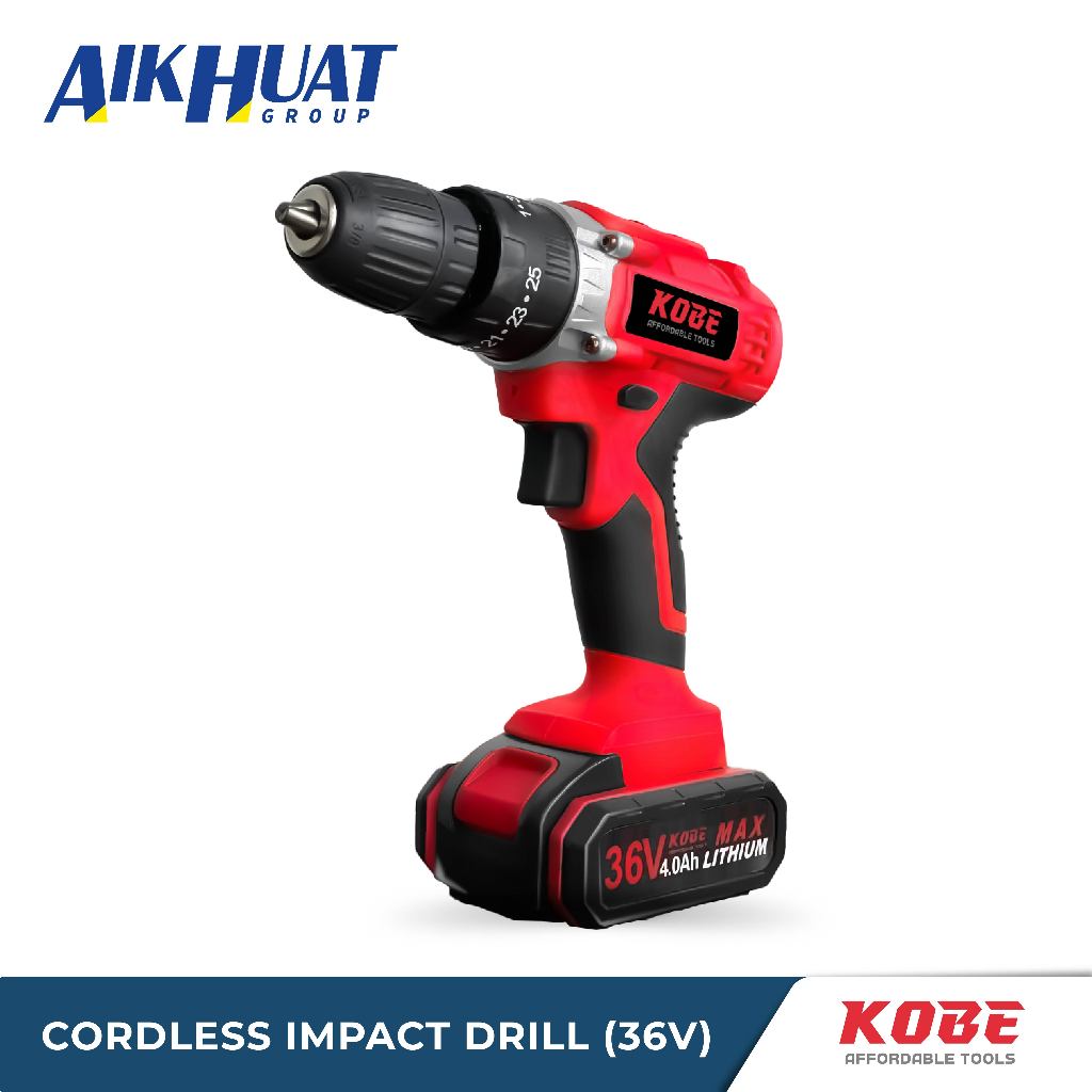 Kobe 36V Cordless Impact Drill 2-Speed With Battery Impact Function ...