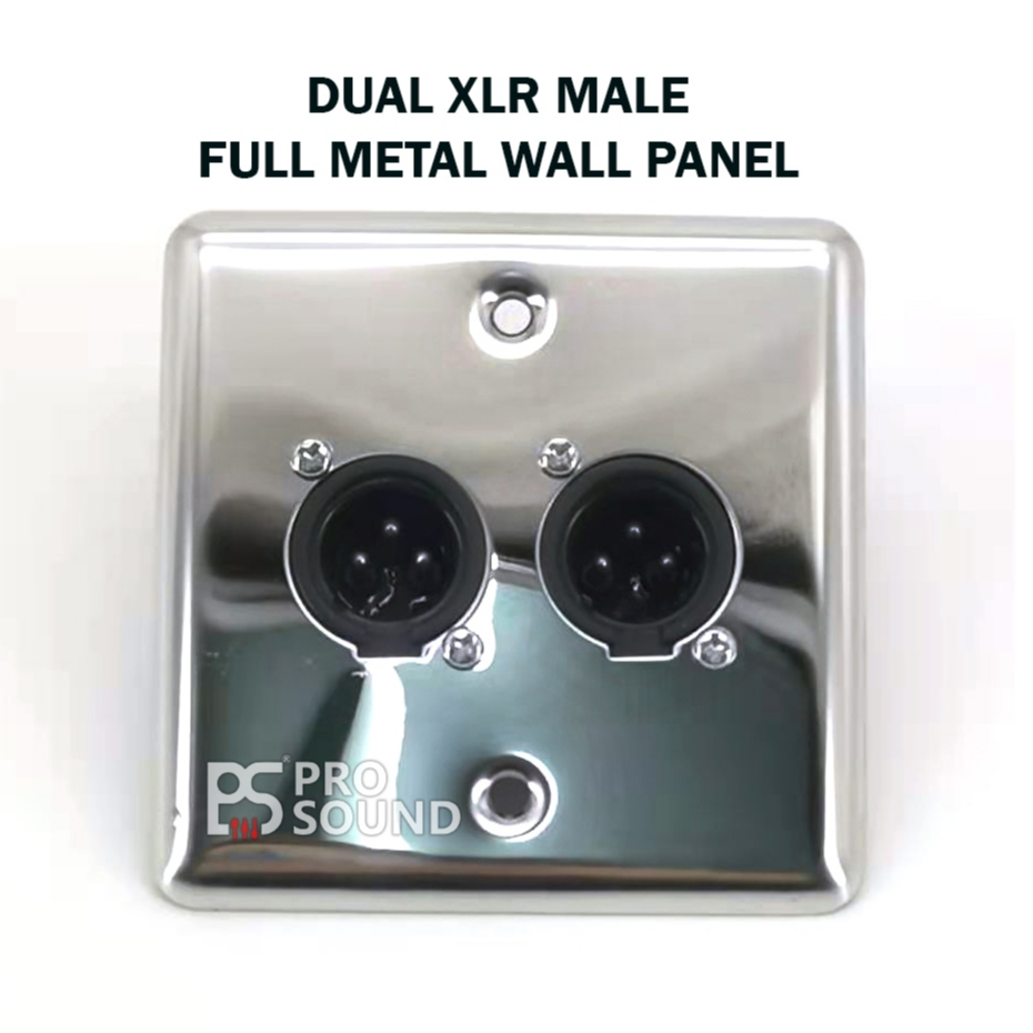 (READY STOCK)Dual XLR Male Metal Wall Panel | Shopee Malaysia