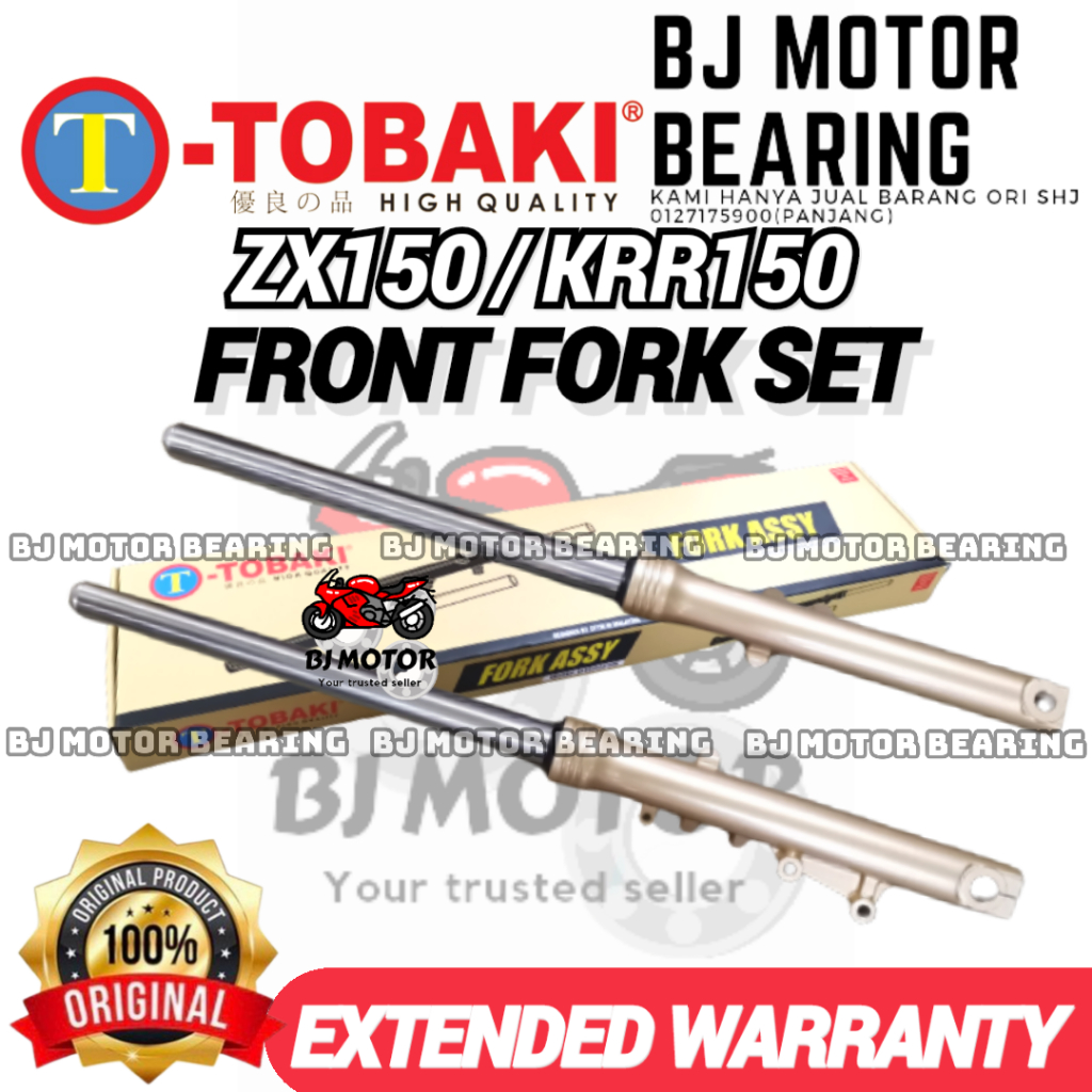 KAWASAKI ZX150 / KRR / RR TOBAKI ZX150 Front Fork Set NINJA150 RR150 ...
