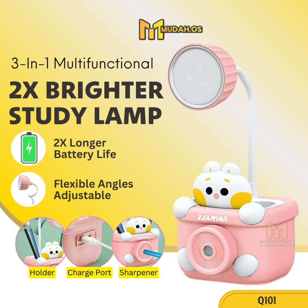 LED Table Lamp Cute Desk Lamp Study Lamp Rechargeable MDQ101 Study ...