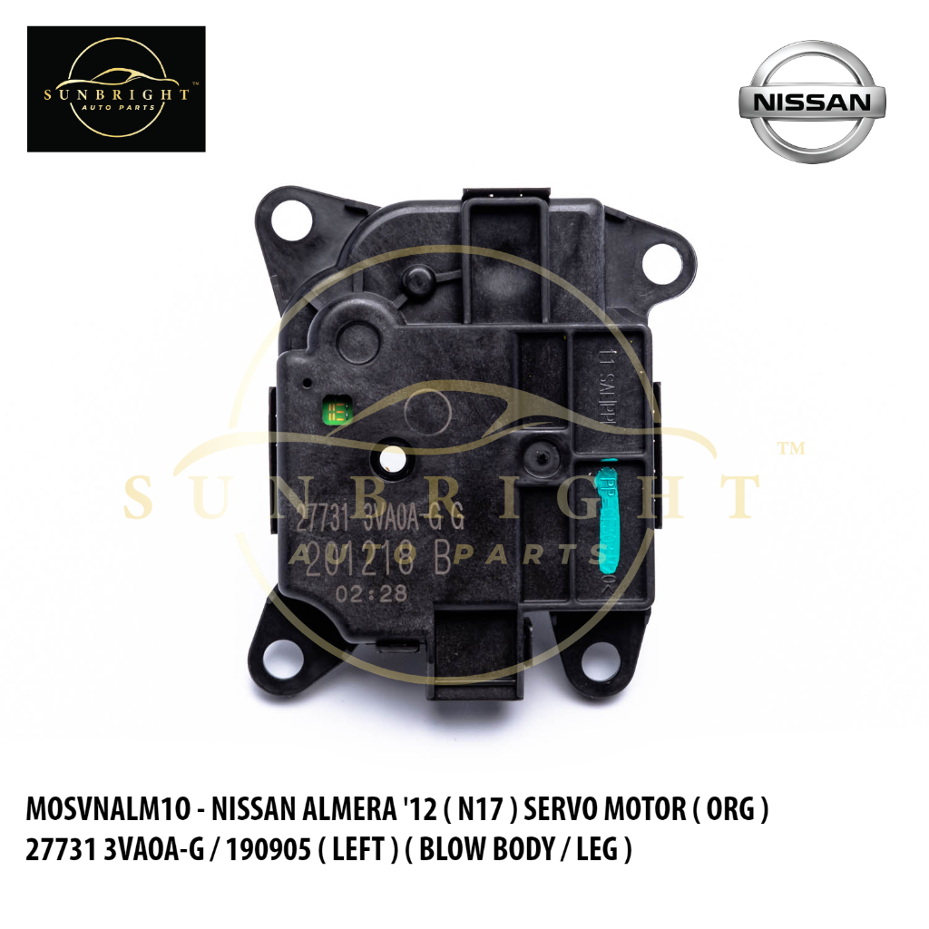 NISSAN ALMERA '12 ( N17 ) SERVO MOTOR ( ORG ) 27731 3VAOA-G / 190905 ...