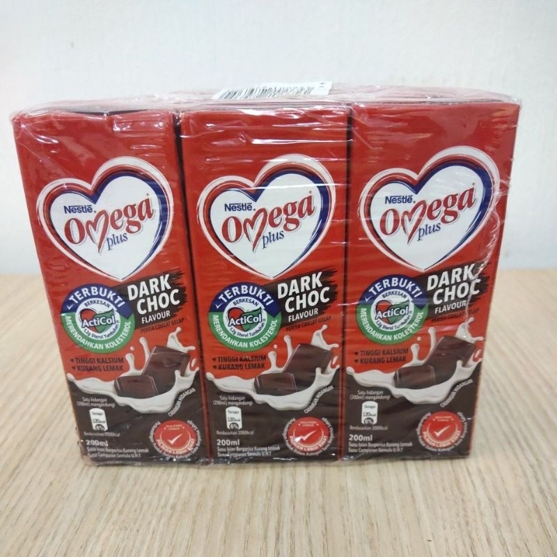 Nestle Omega Plus Dark Choc 200ml, expired: 16/4/2024 | Shopee Malaysia