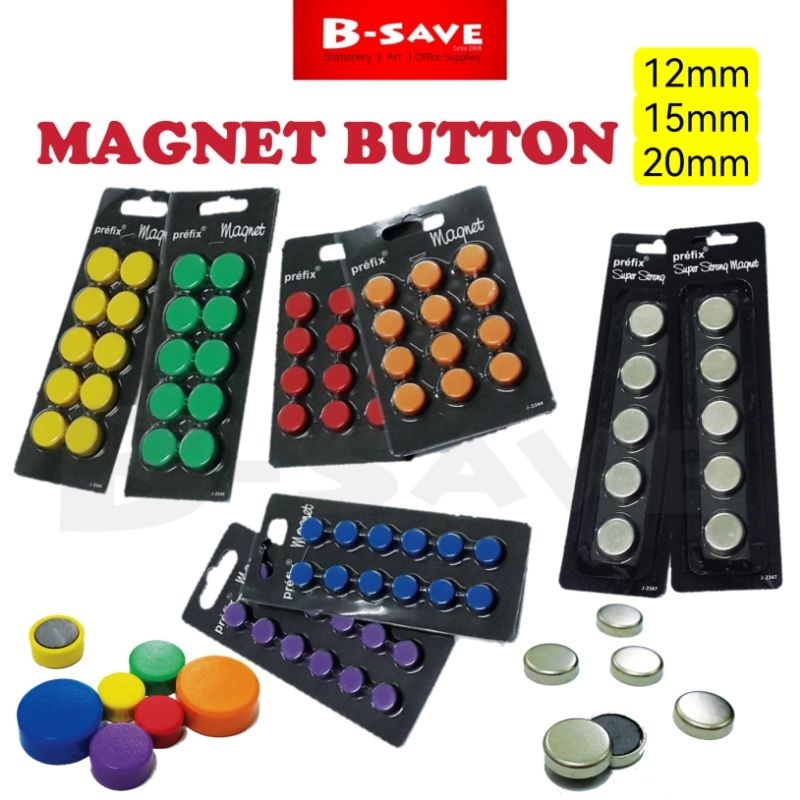 Magnet Button / Round Magnet / Magnet Bulat 12mm 15mm 20mm | Shopee ...