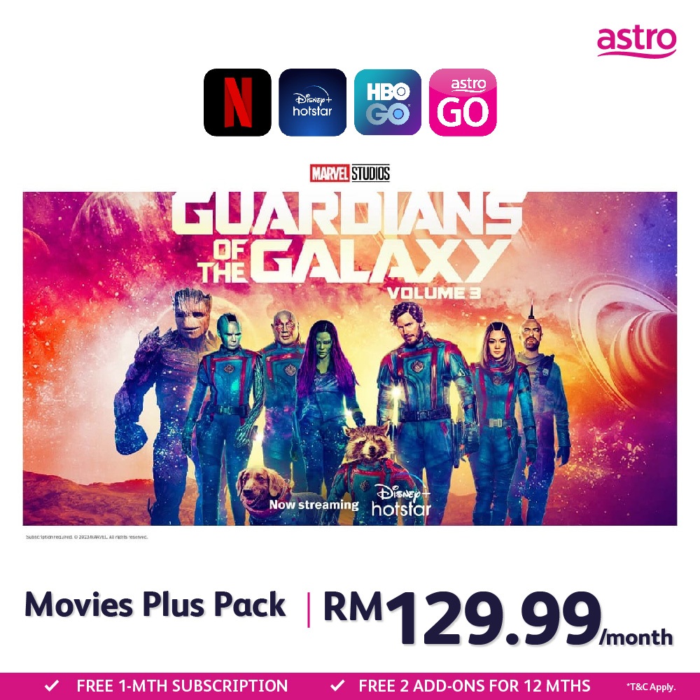 Astro Movies Plus Pack TV Subscription Plan with Netflix, Plug & Play ...