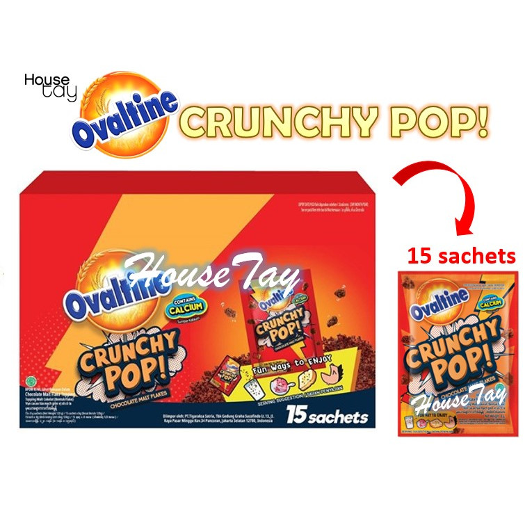Ovaltine Crunchy Pop! ( 15 sachets X 8 g ) | Shopee Malaysia