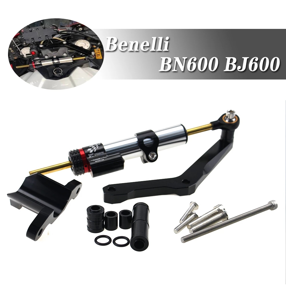 Steering Damper + Bracket Set For Benelli TNT600 BN600 BJ600 Stabilizer ...