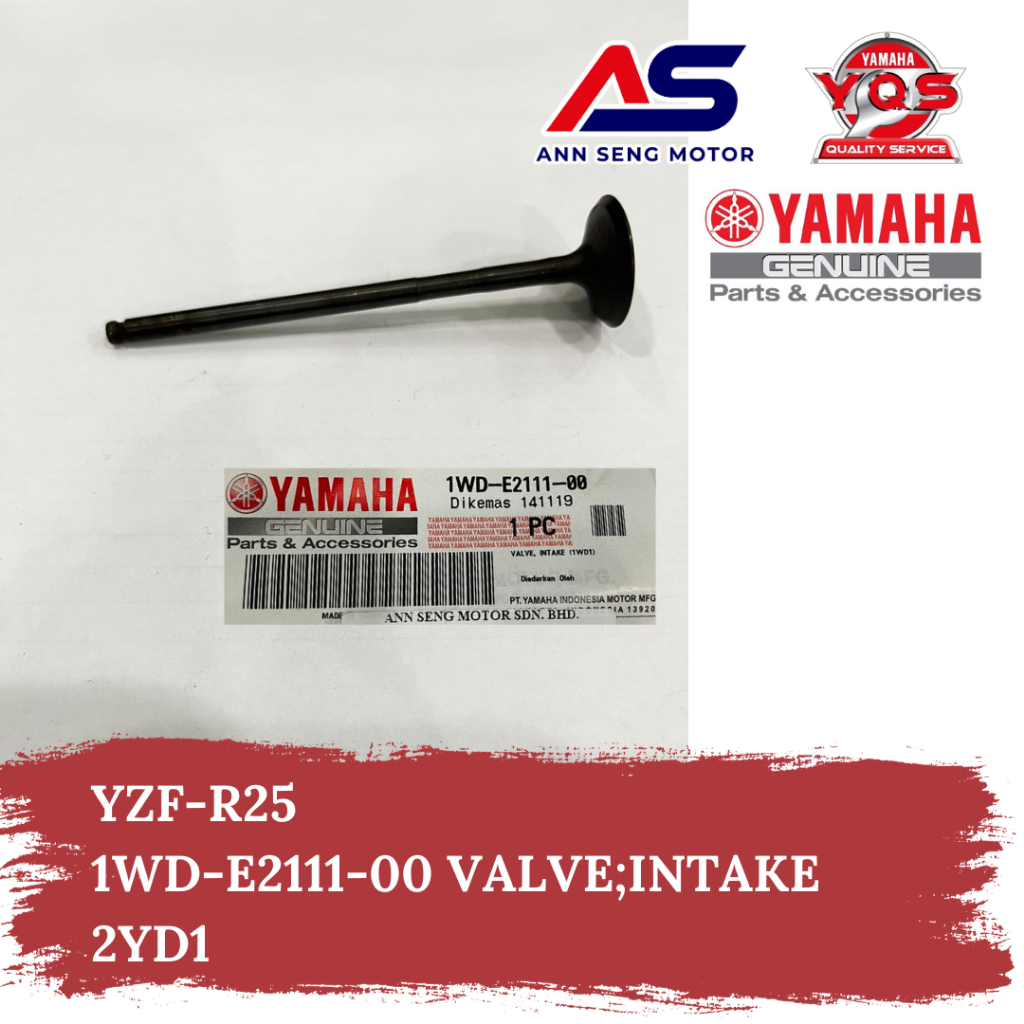 YAMAHA YZF-R25 VALVE; INTAKE 2YD1 ORIGINAL (1WD-E2111-00) | Shopee Malaysia